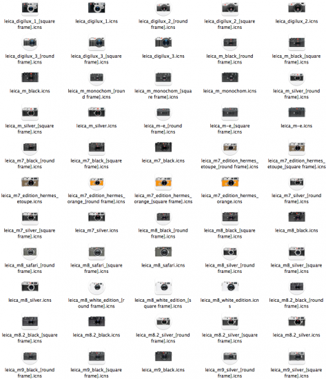 Leica camera icons for Mac OS - Leica Rumors