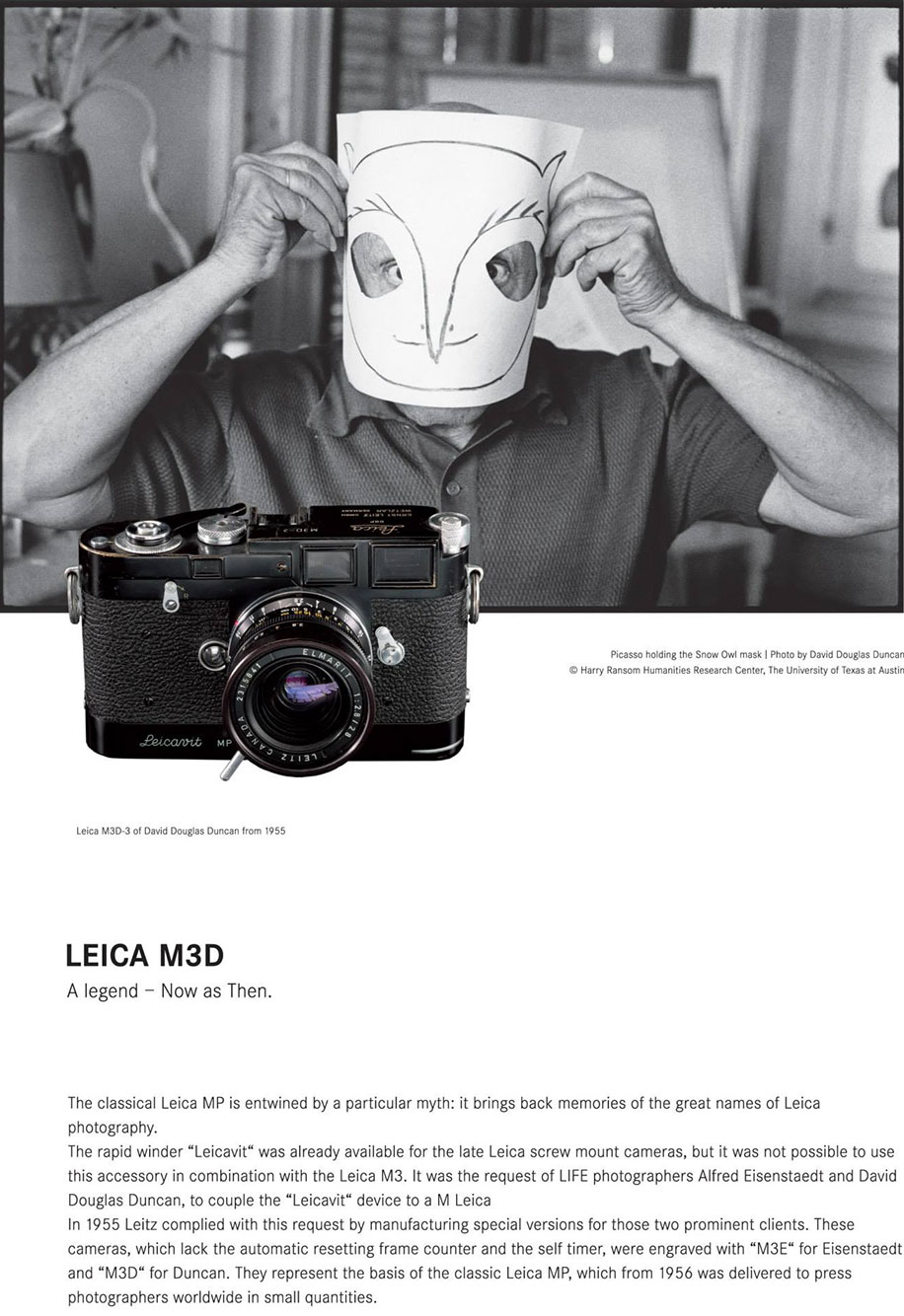 Leica M3D-5 “David Douglas Duncan” limited edition camera: additional ...