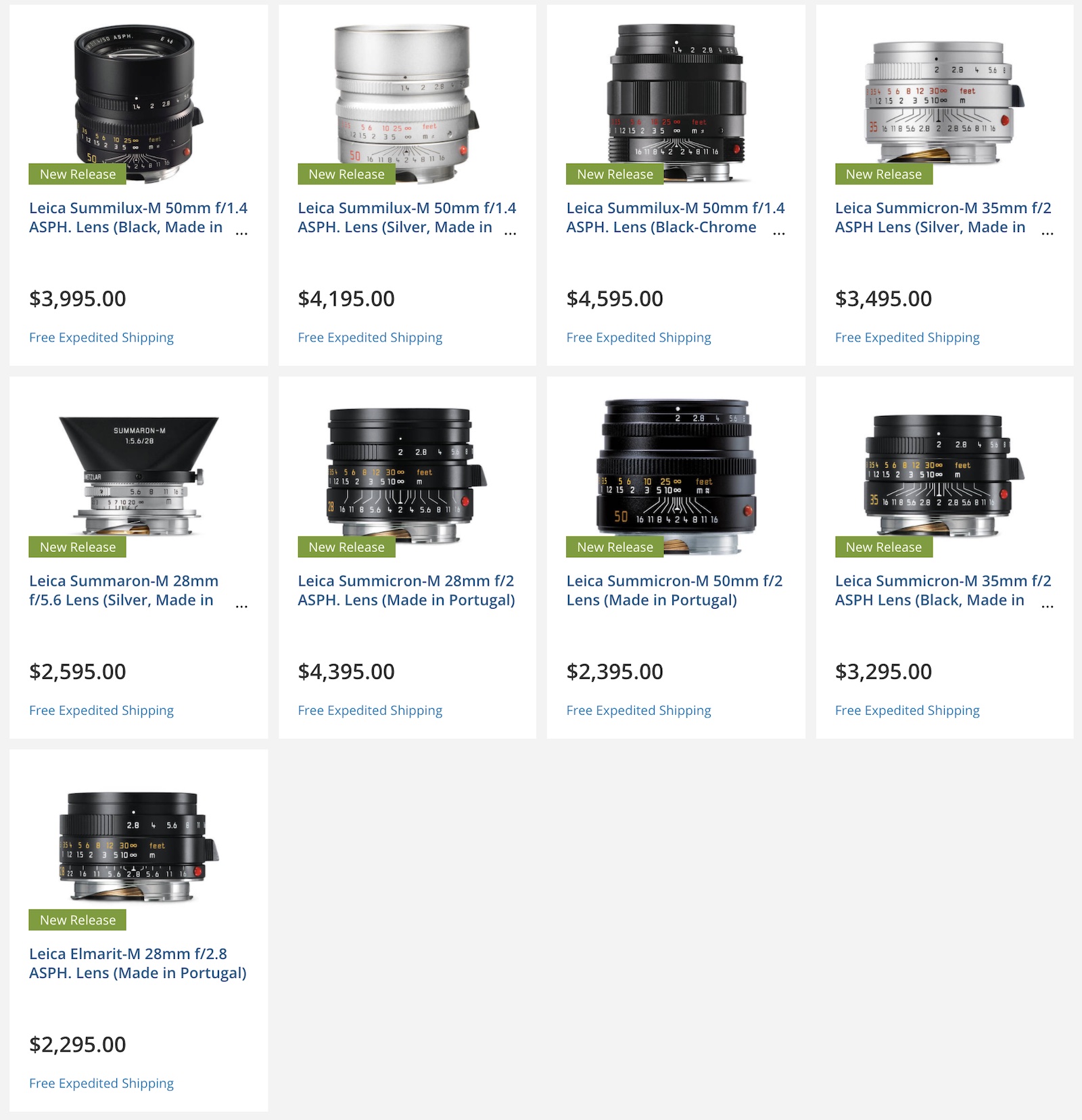 Just released: nine Leica M-mount lenses made in Portugal with new ...