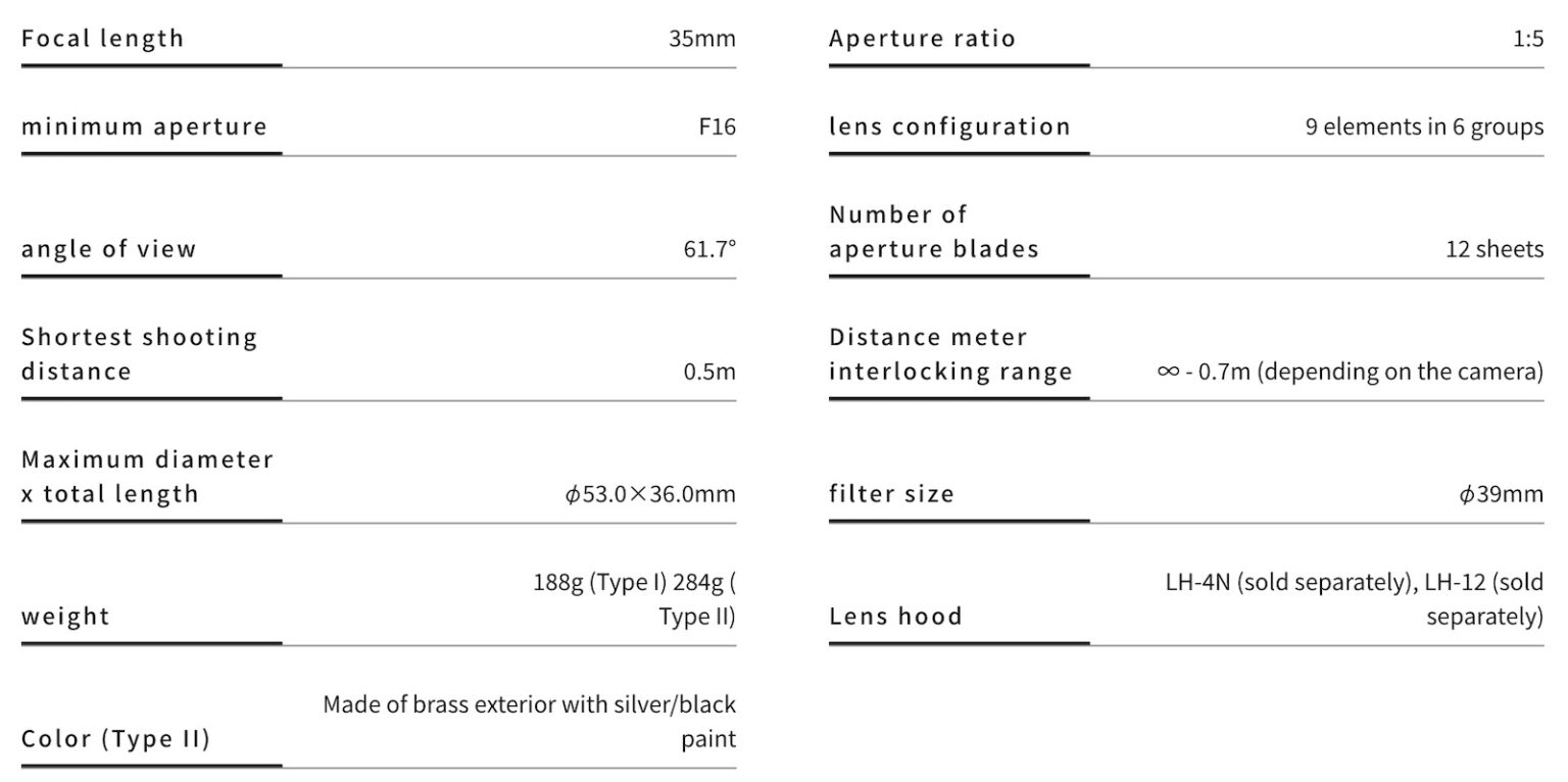 Announced: Voigtlander NOKTON Vintage Line 35mm f/1.5 Aspherical VM ...