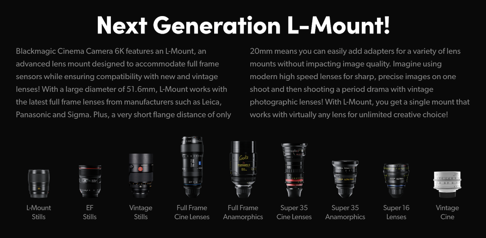 Blackmagic is not part of the L-Mount Alliance, but they just announced ...
