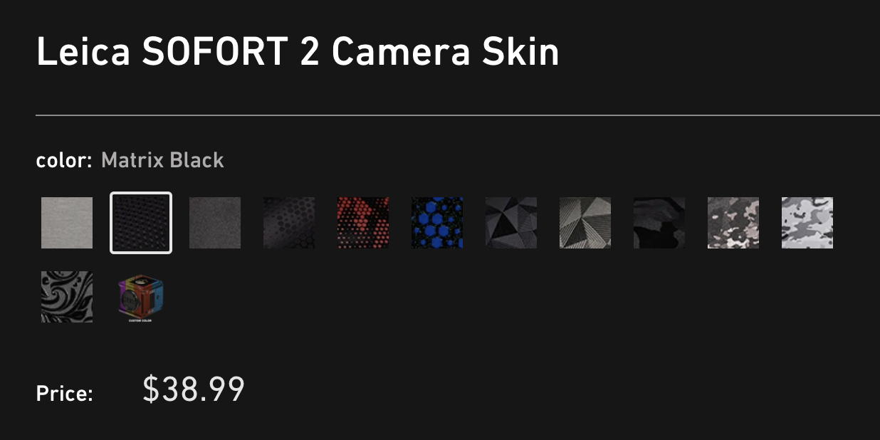 Alphagvrd camera skins for Leica Sofort 2 camera now available - Leica ...