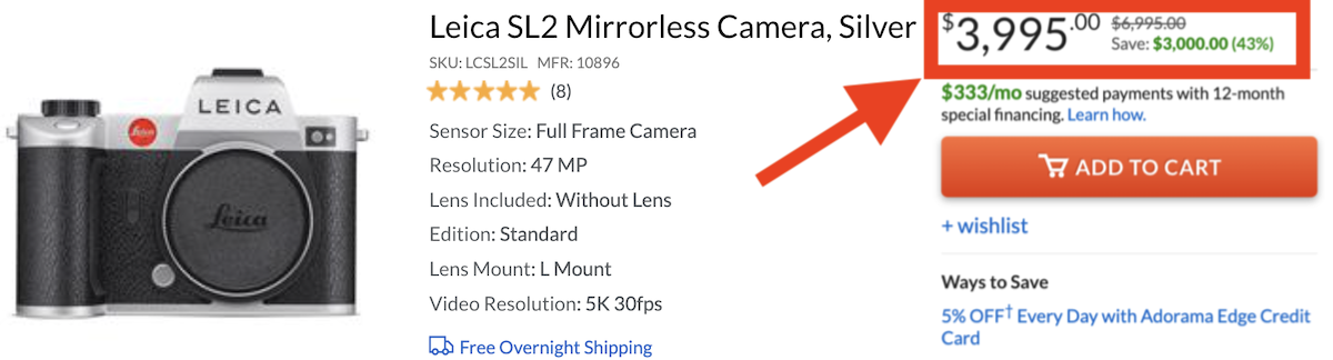 The silver Leica SL2 camera is now $3,000 off - Leica Rumors