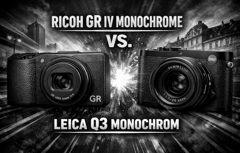 Comparing the new Ricoh GR IV Monochrome camera with the Leica Q3 ...